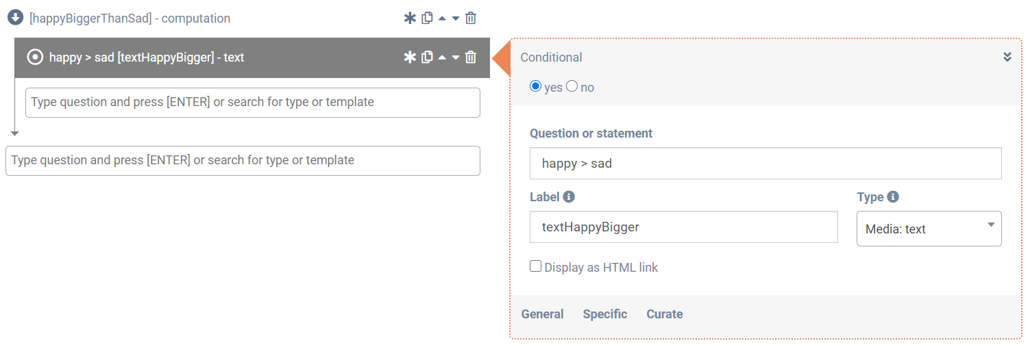 Computation item – manual